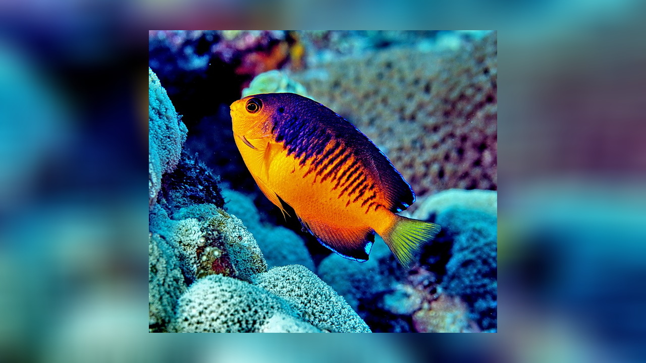 Centropyge shepardi Mango Angelfish, Shepard's Angelfish, Shepard's ...